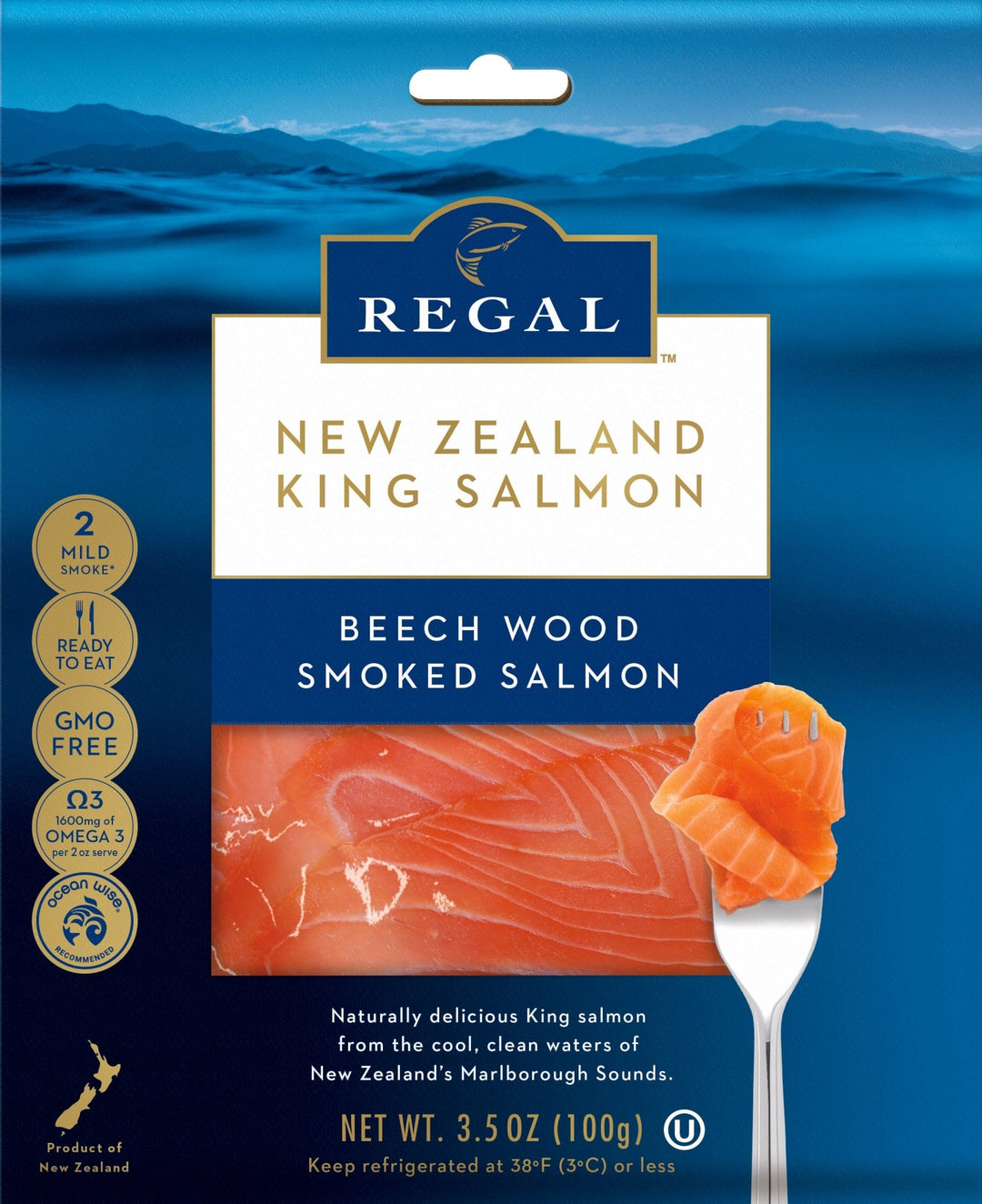 Beech Wood Smoked King Salmon | Delicately Smoked & Ocean-Fresh